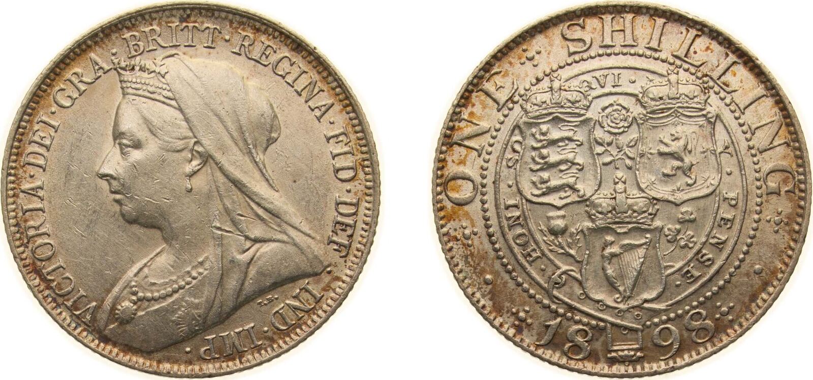 Great Britain United Kingdom 1898 1 Shilling - Victoria (3rd portrait ...