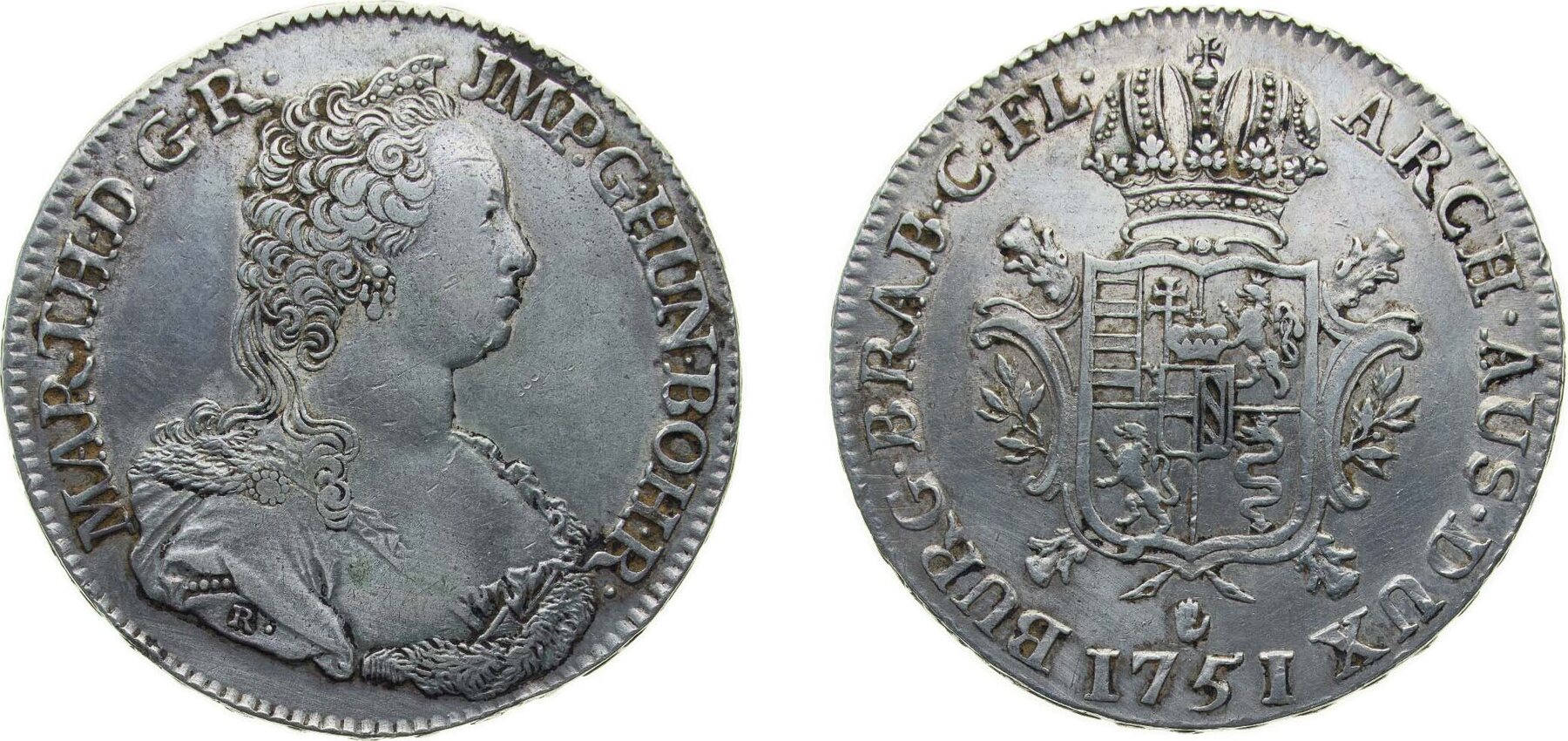 1751 Antwerp Mint Belgium Austrian Netherlands Possession 1751 1 ...