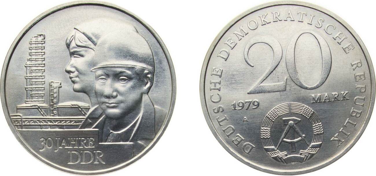1979 A Berlin Mint Germany German Democratic Republic 1979 A 20 Mark ...