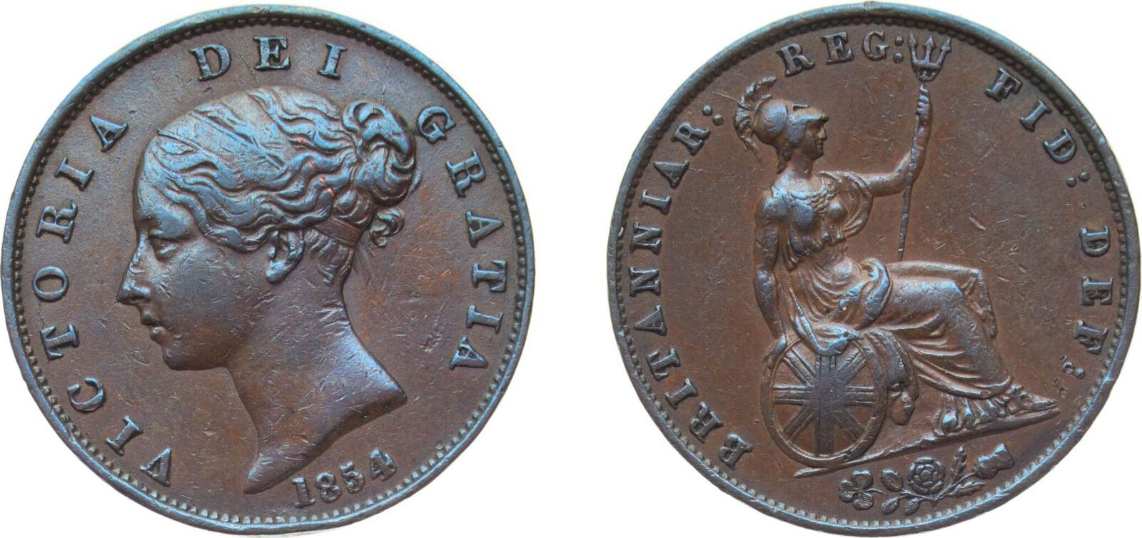Great Britain United Kingdom 1854 ½ Penny - Victoria (1st portrait ...