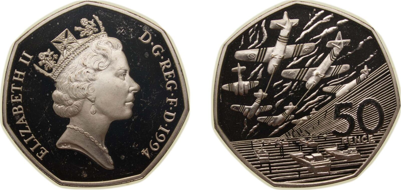1994 Royal Mint Great Britain United Kingdom 1994 50 Pence - Elizabeth ...