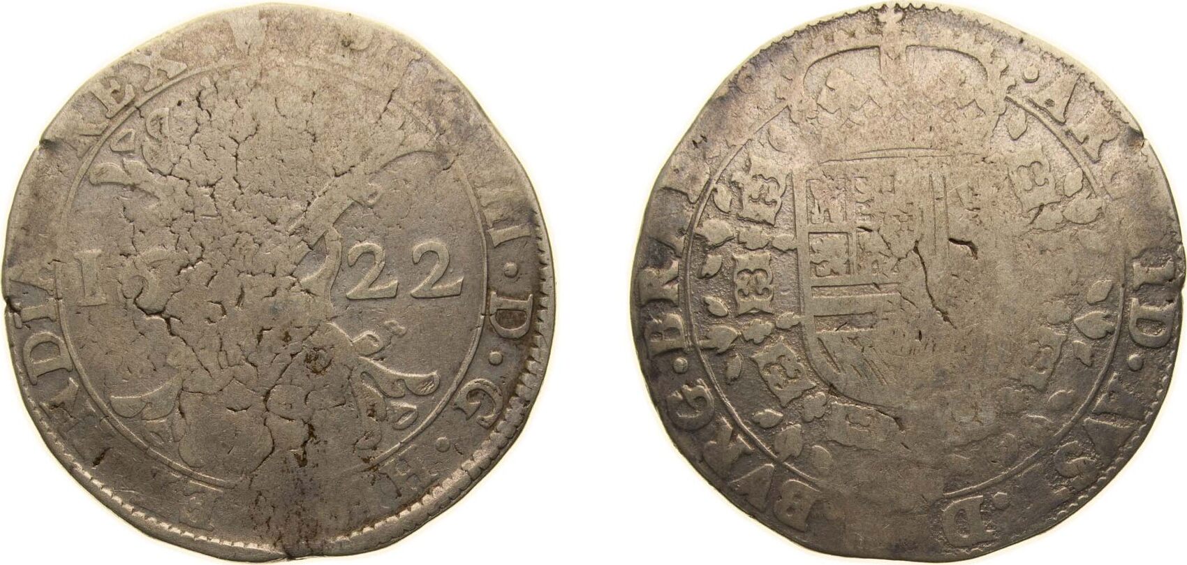 1622 Hand Antwerp Mint Low countries feudal Duchy of Brabant Spanish ...