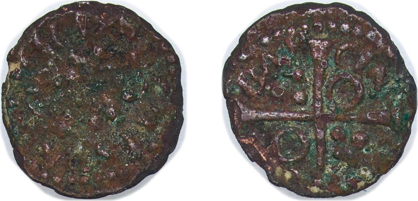 1 Denier 1622 - 1640 La Seca Mimt Spain Principality of Catalonia ...