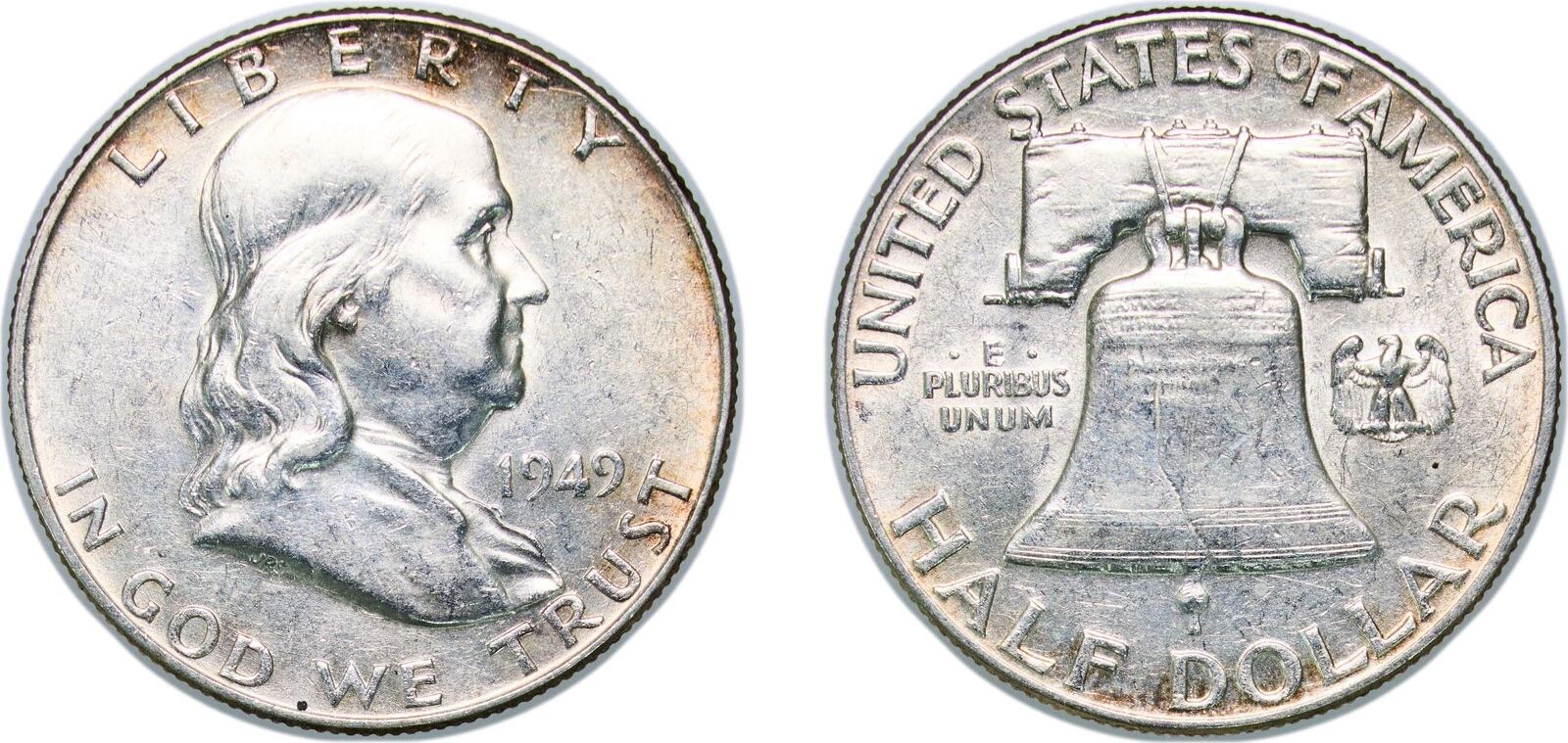 1949 Philadelphia Mint United States Federal republic 1949 ½ Dollar ...