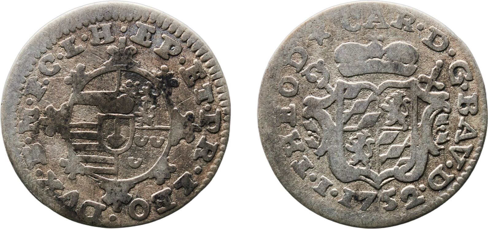 1 Plaquette 1752 's-Hertogenbosch Mint Low countries feudal Prince ...