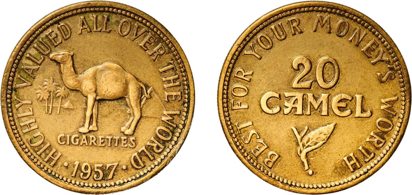 United States Federal republic 1957 Token - Camel cigarettes (20 Camel ...