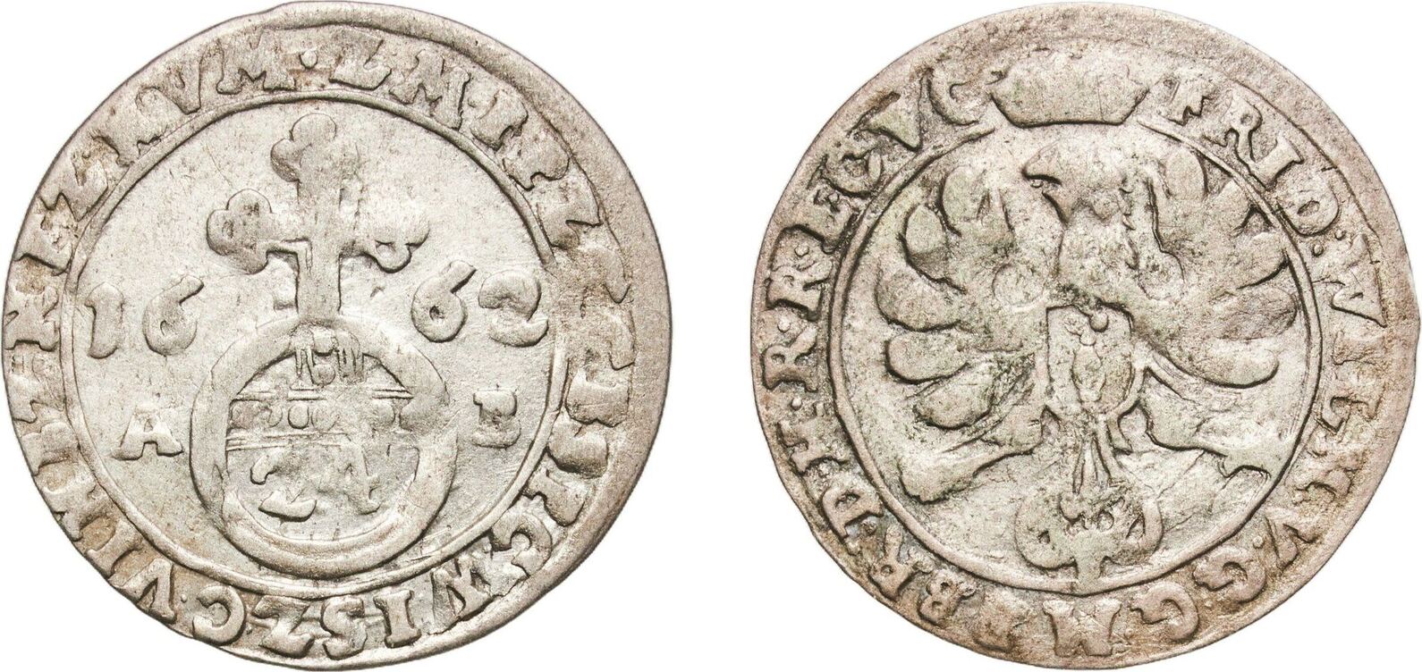 1662 A B Berlin Mint Germany State of Brandenburg-Prussia Holy Roman ...