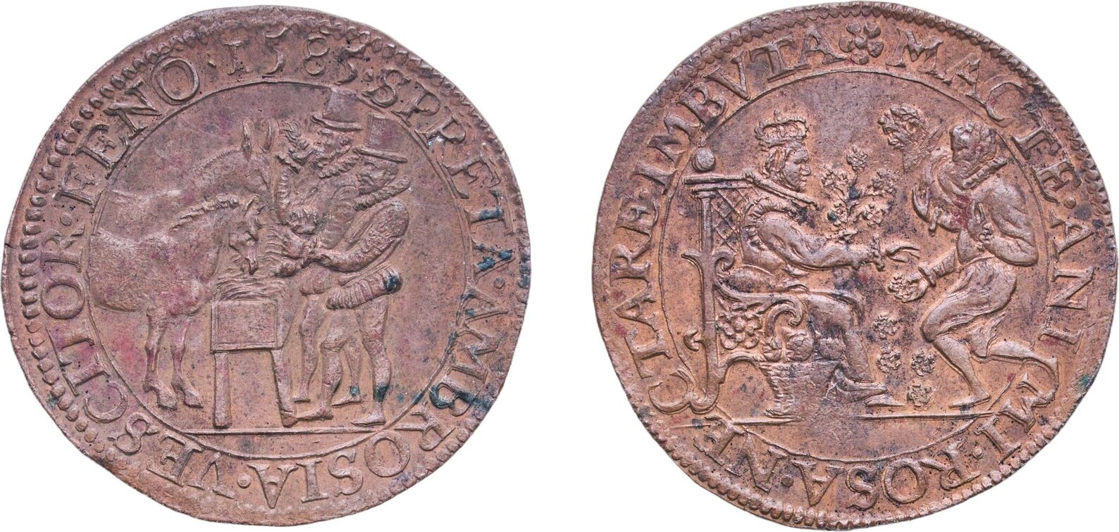 Netherlands Dutch Republic 1585 Token - To commemorate the Treaty ...
