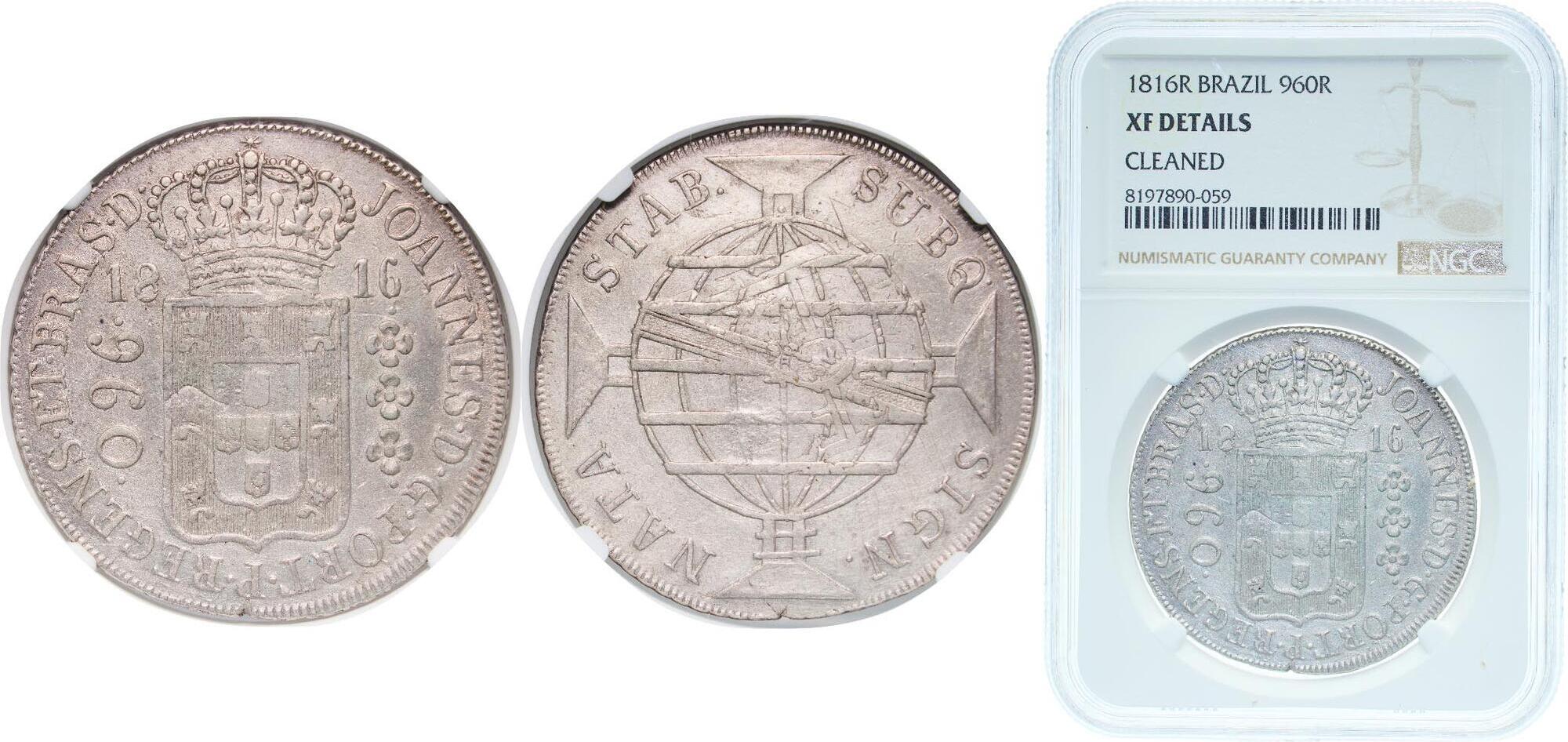 1816 R Casa da Moeda do Brasil M Brazil Portuguese colony 1816 R 960 ...