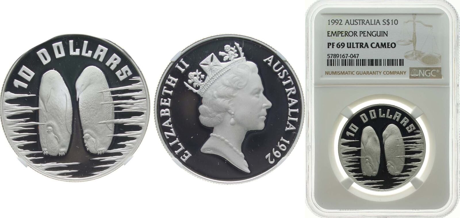 1992 Canberra Mint Australia Commonwealth 1992 10 Dollars - Elizabeth ...