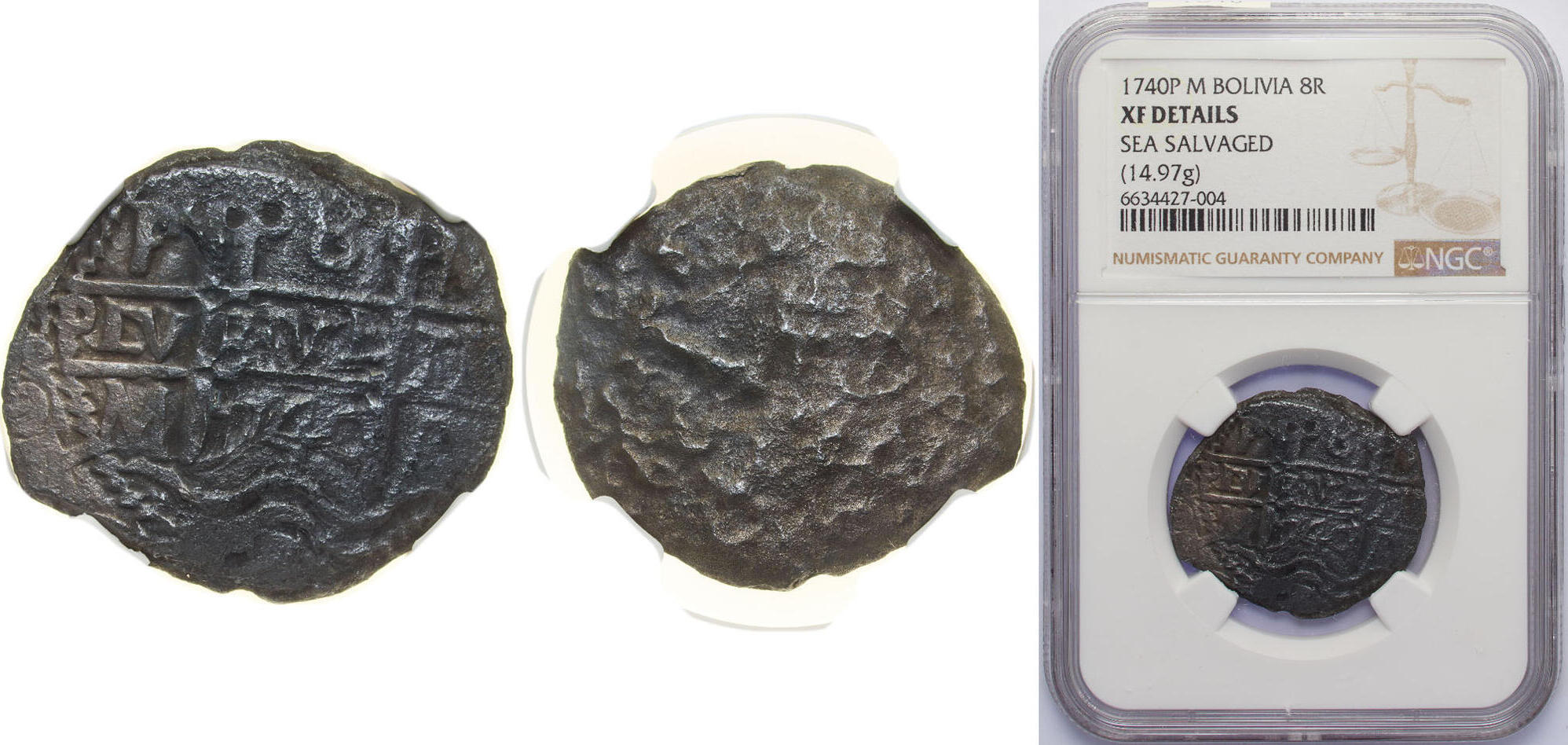 Bolivia 1740 P 8 Reales - Philip V Silver (.917) 27.067g NGC XF KM 31a KM R31 | MA-Shops