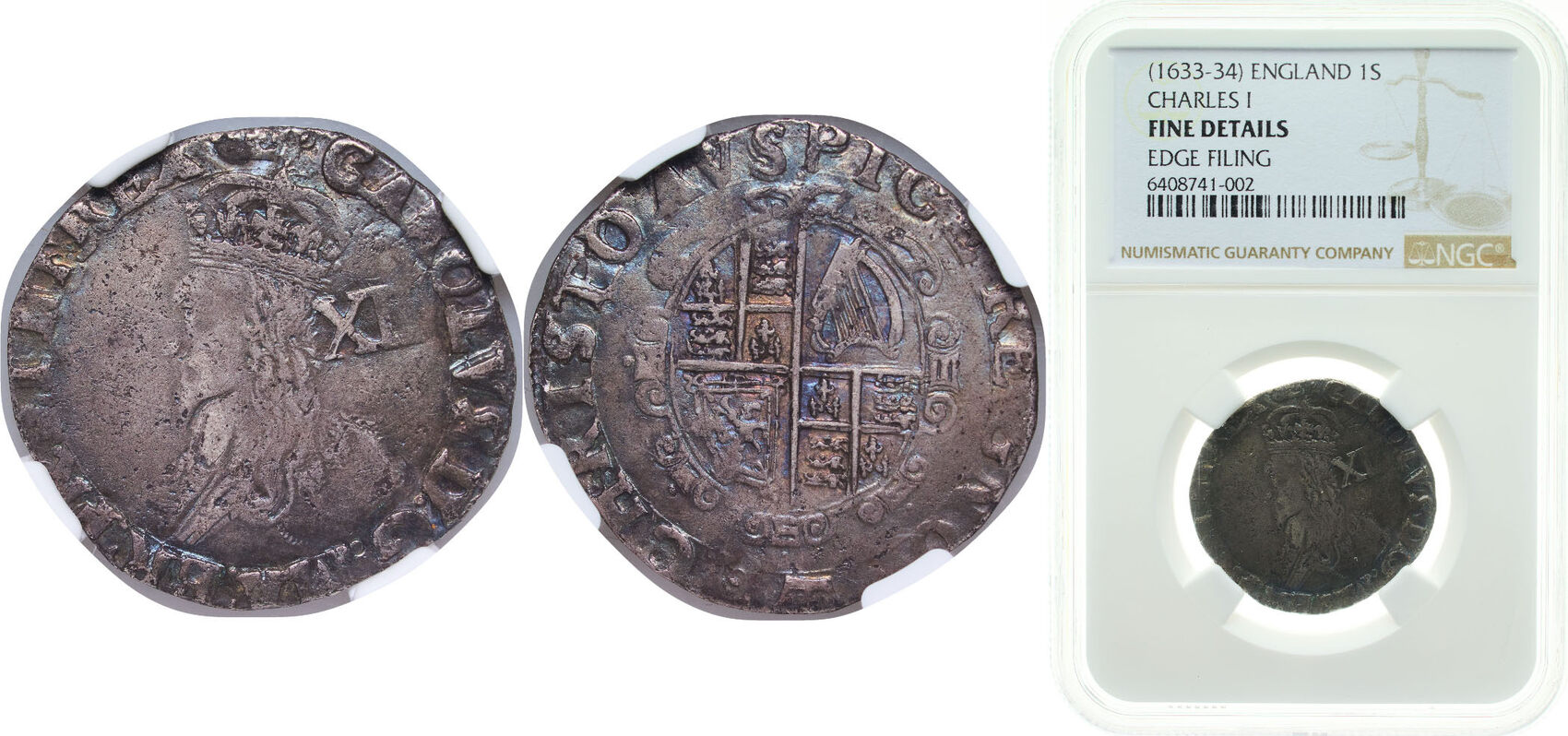 Great Britain Kingdom of England 1635 - 1636 1 Shilling - Charles I ...