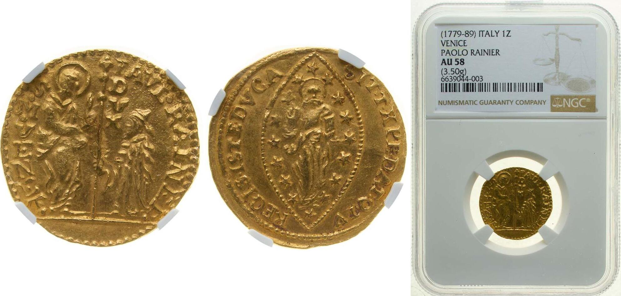 Italy Republic of Venice 1779-89 1 Zecchino - Paolo Renier Gold (.999 ...