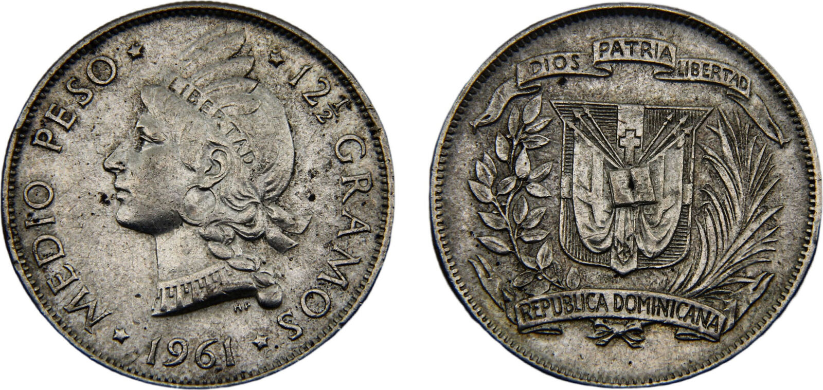 Dominican Republic 1961 Philadelphia mint Dominican Third Republic 1961 ...