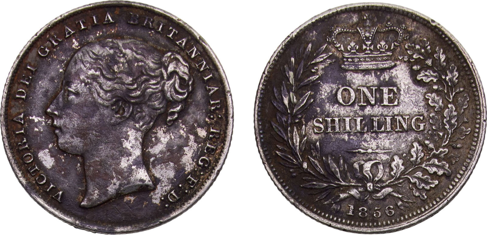 1856 Royal mint Great Britain United Kingdom Victoria 1856 1 Shilling ...