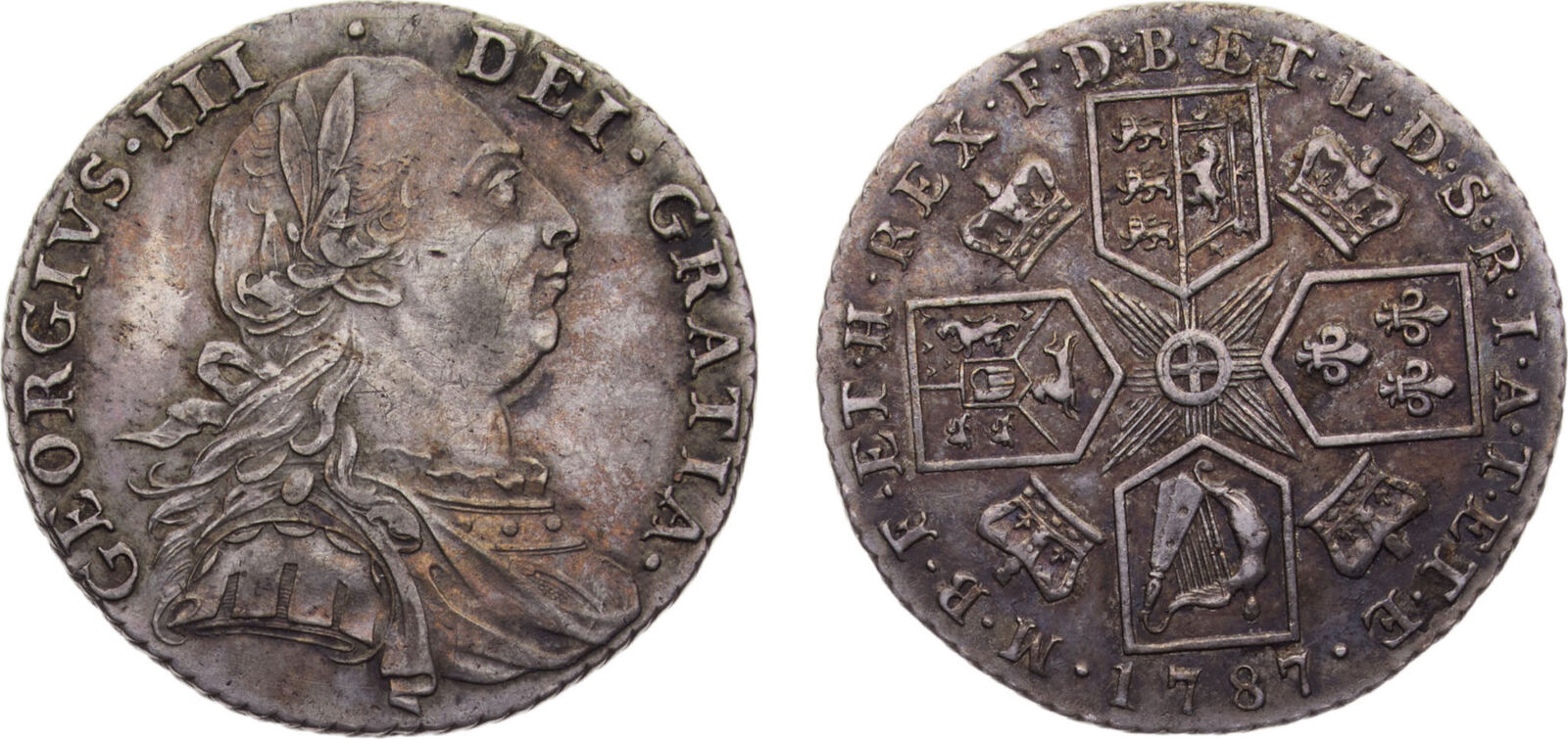 1787 Royal mint Great Britain United Kingdom George III 1787 1 Shilling ...