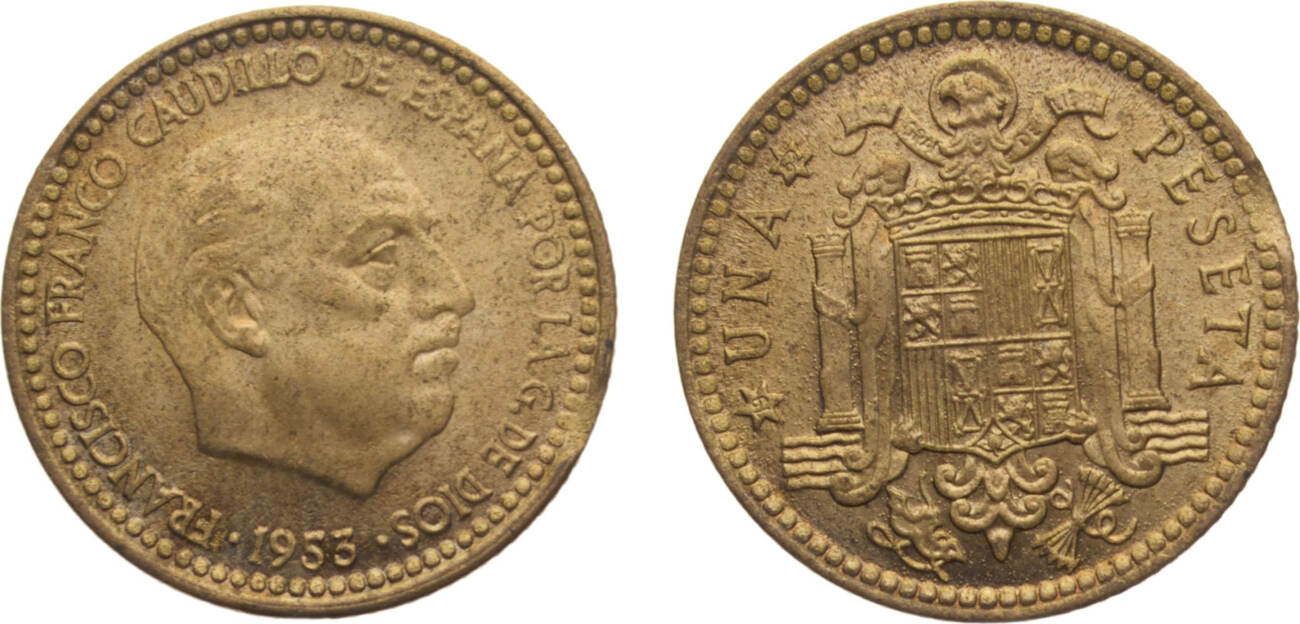 1953 *19-62 Madrid mint Spain Nationalist Government Francisco Franco ...