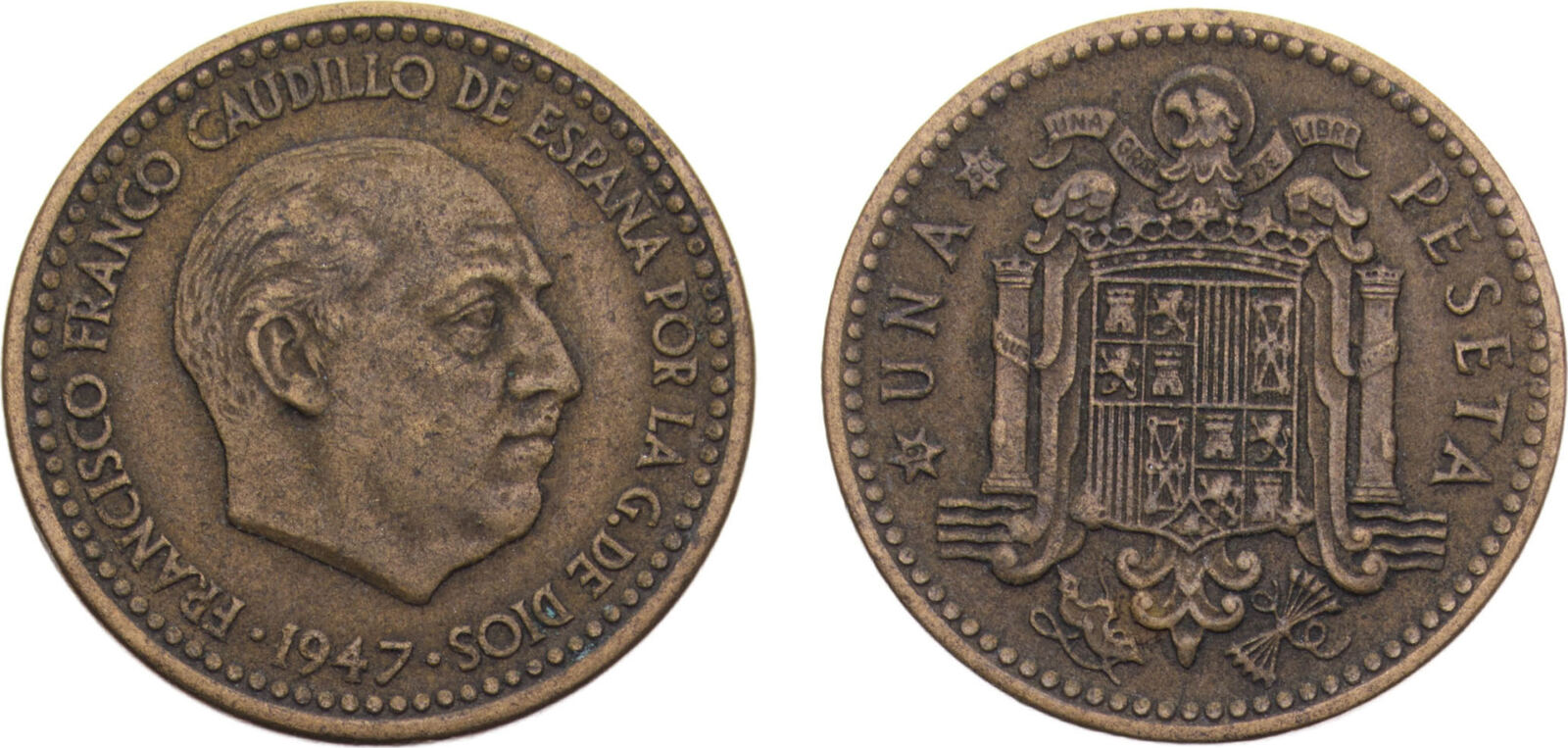 1947 *19-50 Madrid mint Spain Nationalist Government Francisco Franco ...