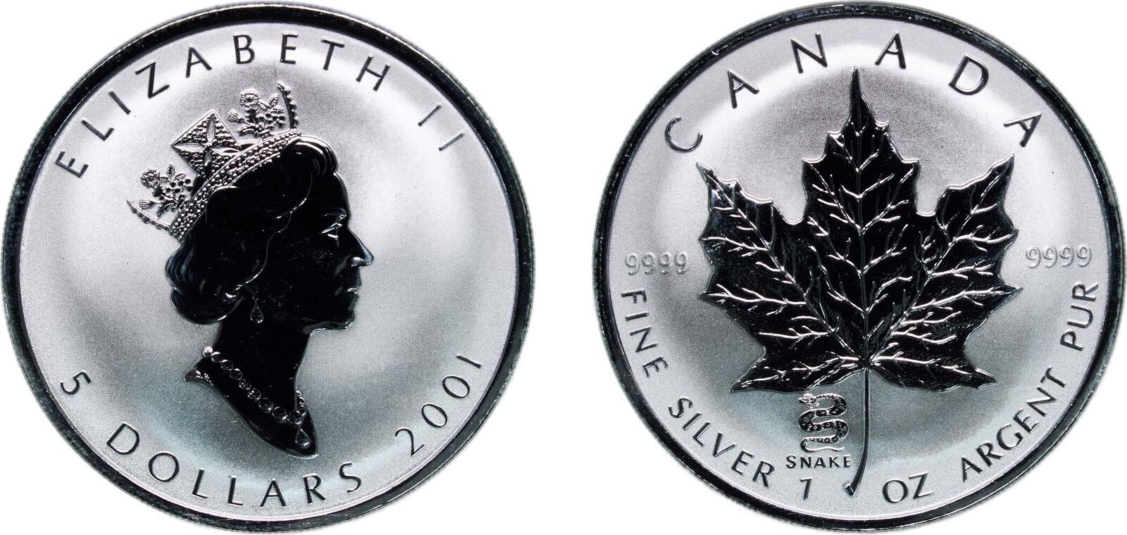 Canada Commonwealth 2001 5 Dollars - Elizabeth II (3rd Portrait; Privy ...