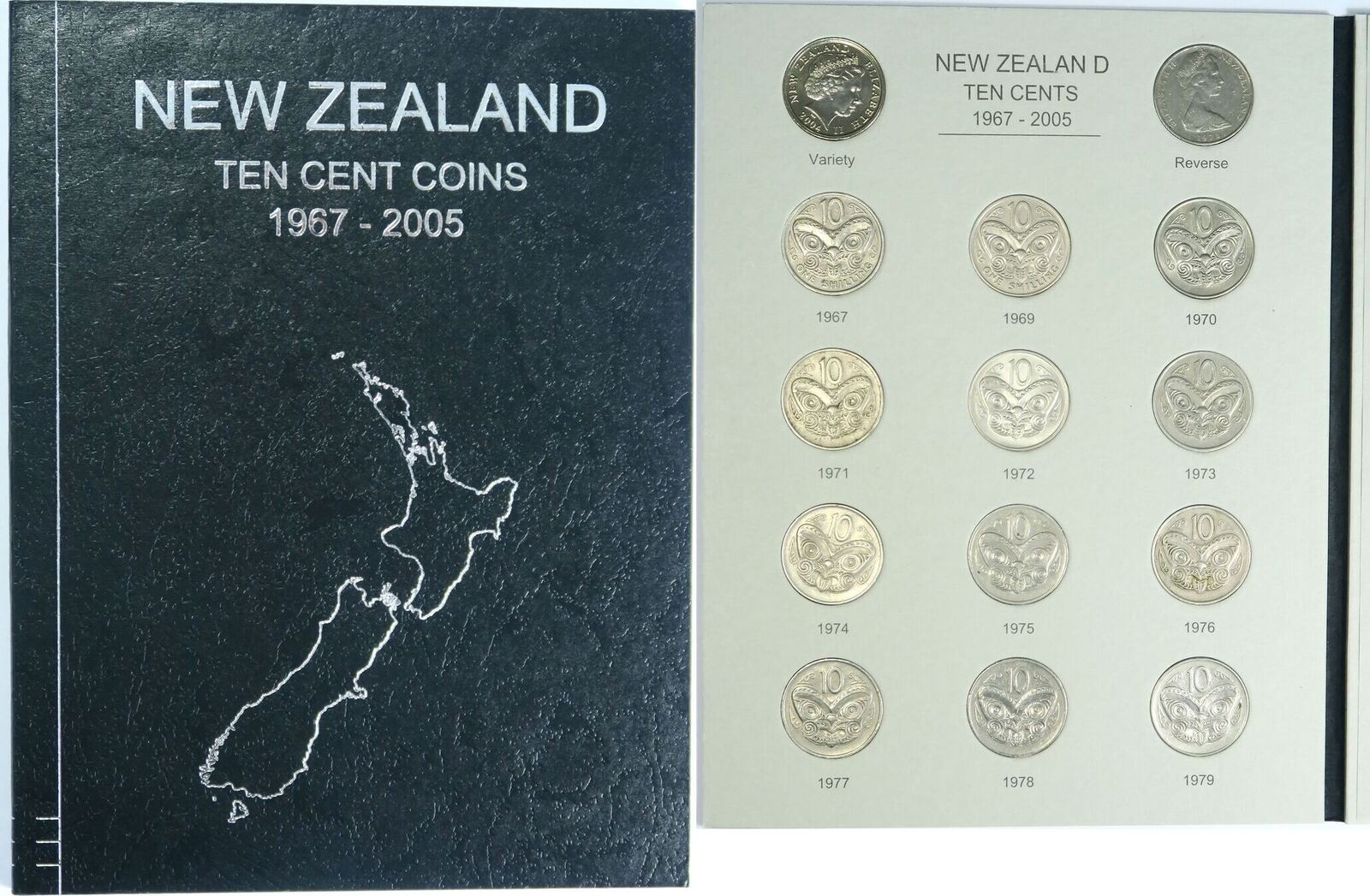 New Zealand 10 Cents 1967-2005 This album contains the scarce 2004 Ten ...