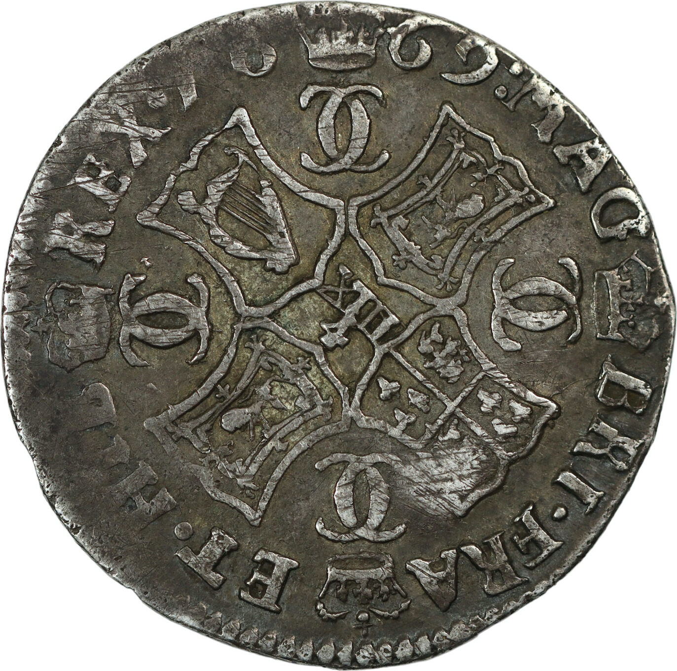 Scotland Merk 1670 King Charles II gFine-VF | MA-Shops