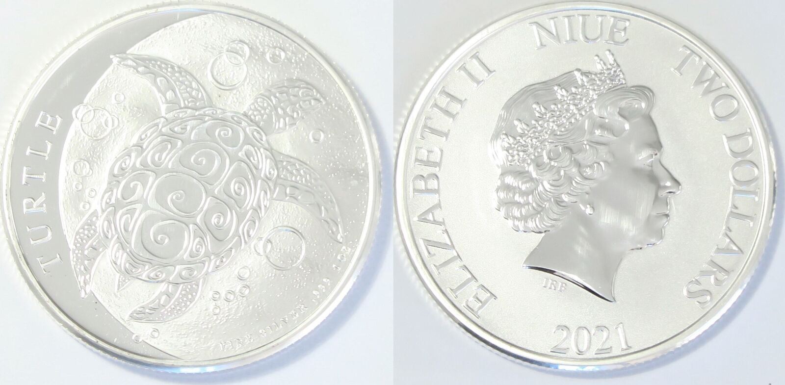 Niue 2 Dollars 2021 Turtle Bullion Coin BU | MA-Shops