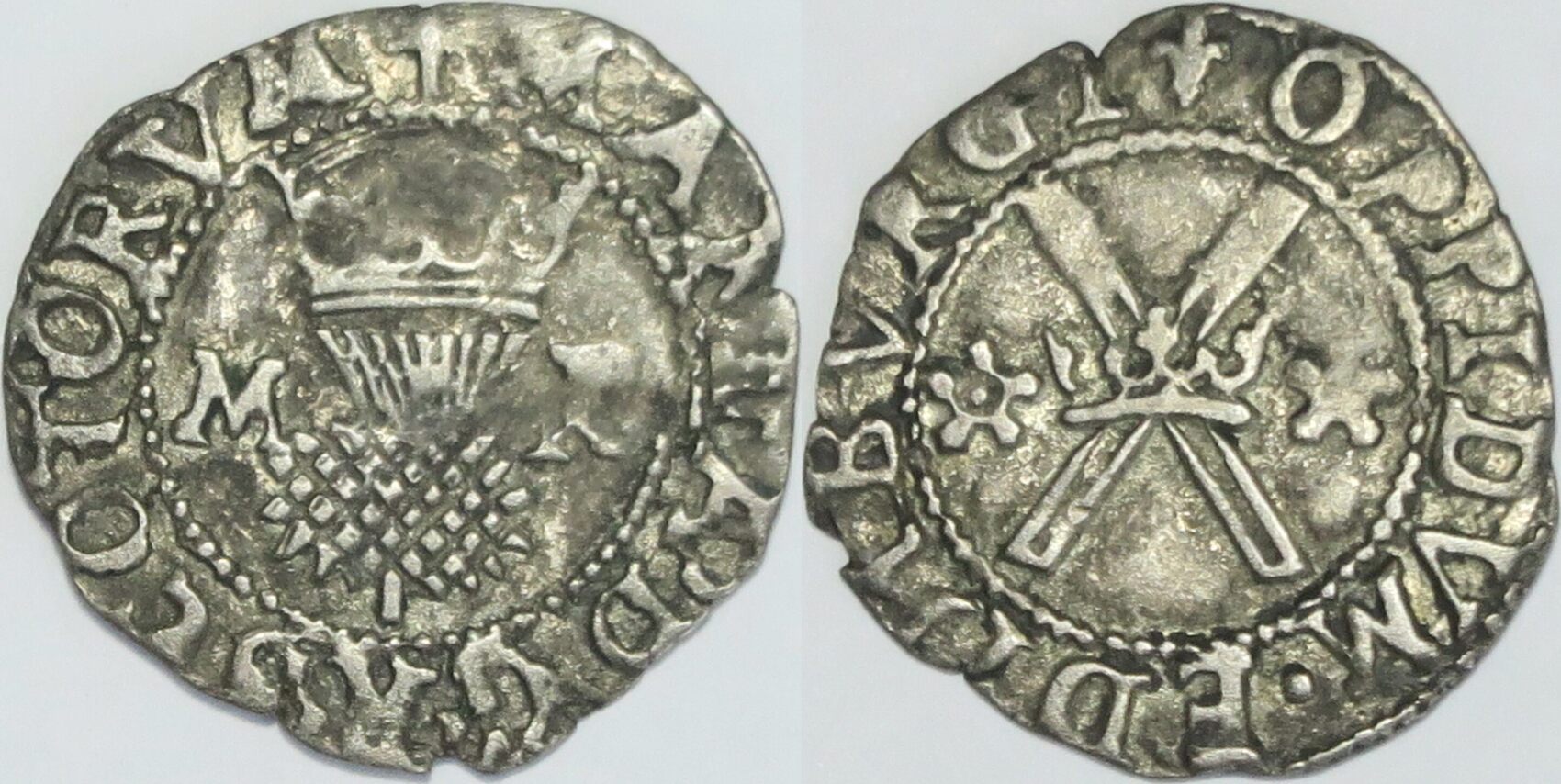 Scotland Bawbee 1542-58 Queen Mary VF-Fine | MA-Shops