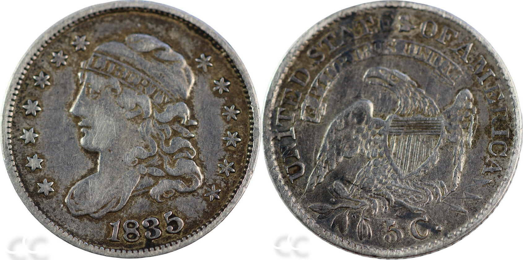 United States 1835 Liberty Cap Half Dime VF20 | MA-Shops