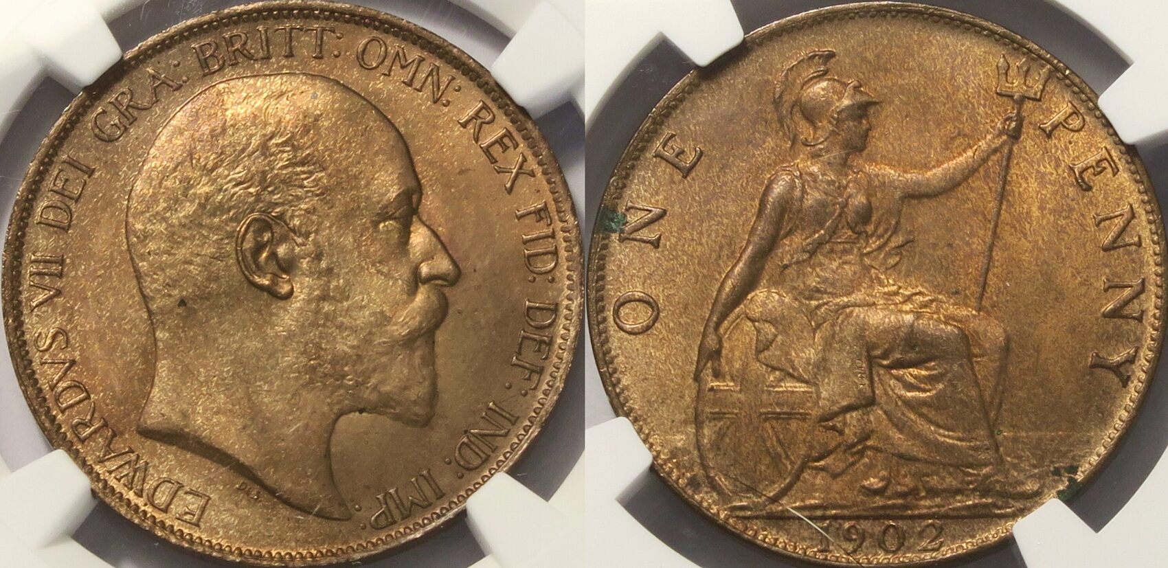 Great Britain Penny 1902 King Edward VII MS64RD | MA-Shops