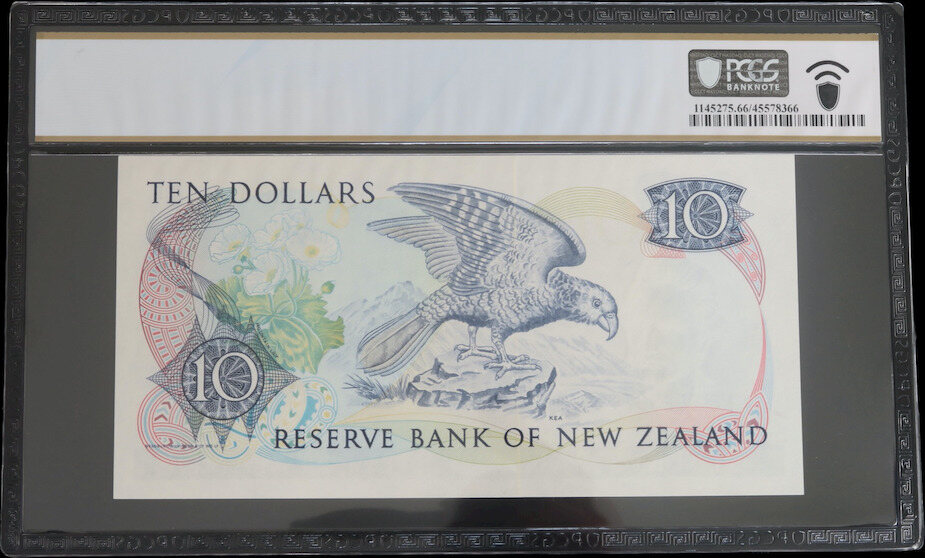 New Zealand 10 Dollars 1985-89 NB* Replacement Note Gen unc 66 PPQ | MA ...