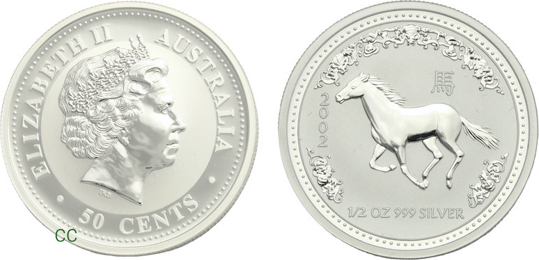 Australia 50 Cent 2002 Year of the Horse Proof | MA-Shops