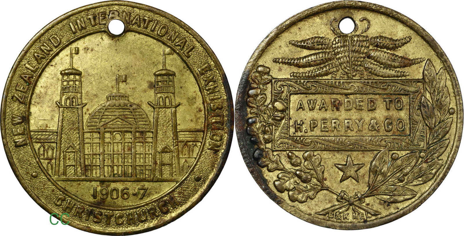 Medal 1906-07 New Zealand International Exhibition. gVF | MA-Shops