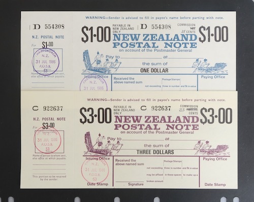 New Zealand 1986 Postal Notes Set aUNC-UNC | MA-Shops