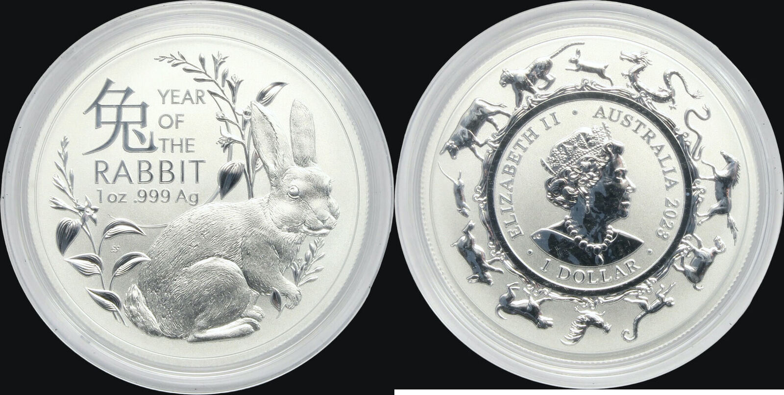 Australia Dollar 2013 Year of the Rabbit coin in case BU | MA-Shops