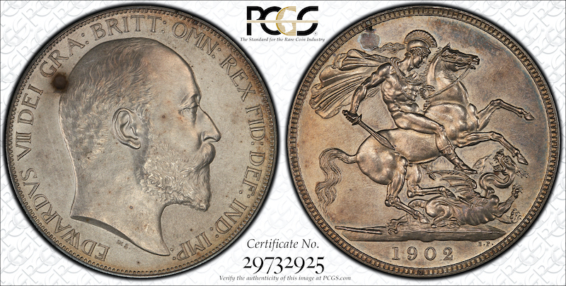Great Britain Crown 1902 Edward VII Matt Proof | MA-Shops