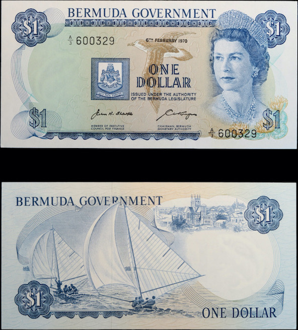Dollar 1970 Bermuda Government. aUNC | MA-Shops
