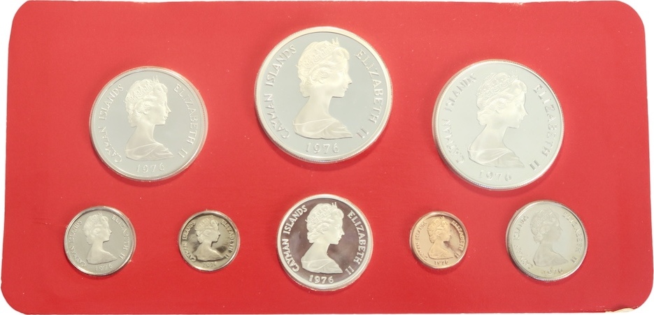Cayman Islands Set 1976 Four silver coins Proof | MA-Shops