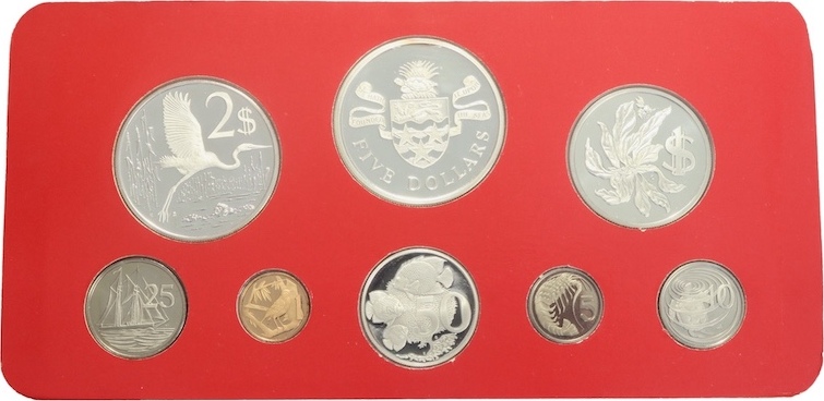 Cayman Islands Set 1976 Four silver coins Proof | MA-Shops