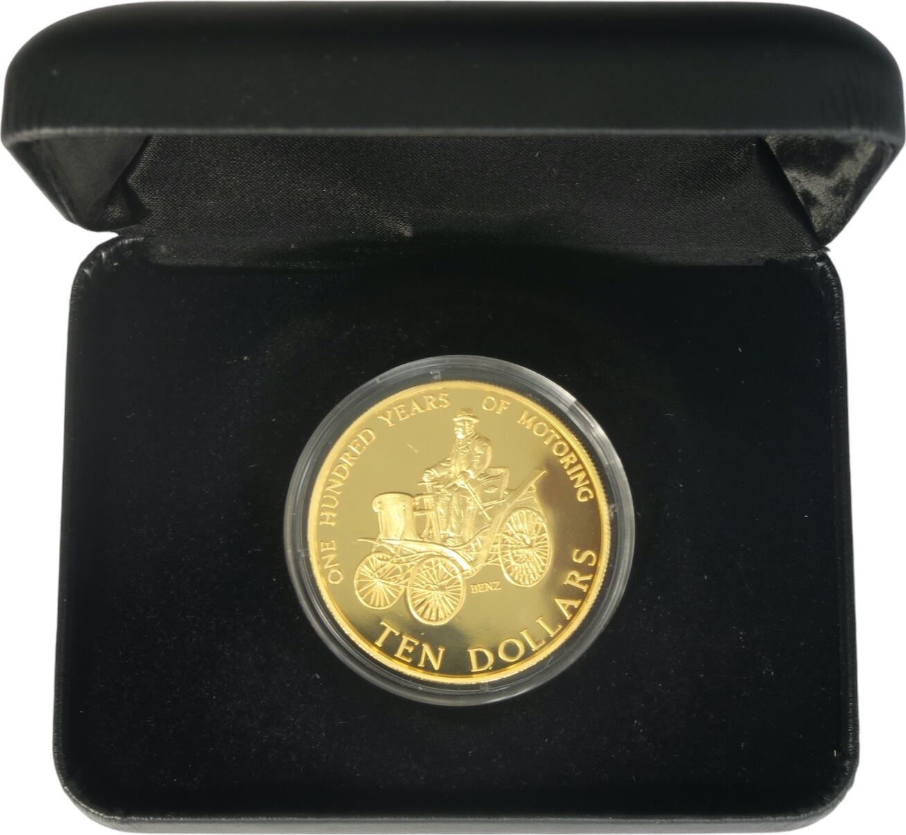 New Zealand 10 Dollars 1998 Benze 100 years motoring Proof | MA-Shops