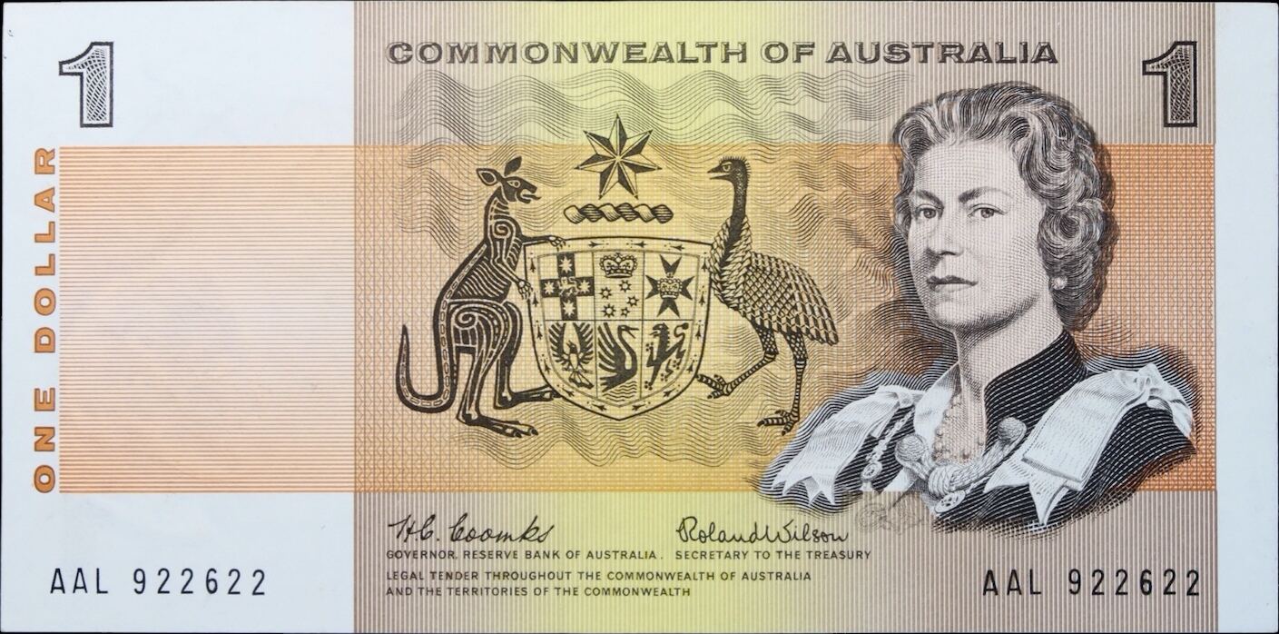 Australia Dollar 1966 Queen Elizabeth II aUNC | MA-Shops