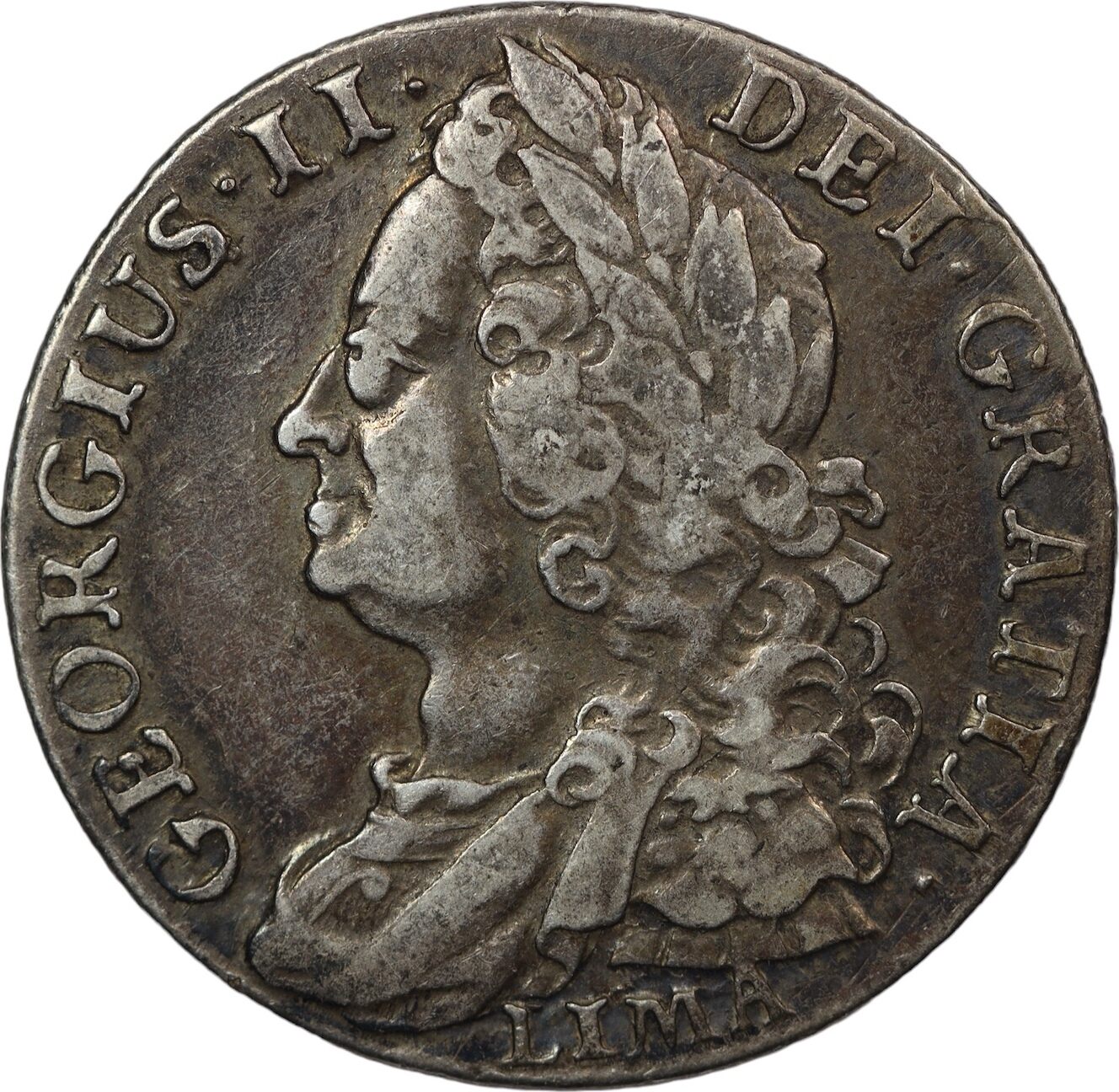 Great Britain Shilling 1745 King George II aVF-VF | MA-Shops