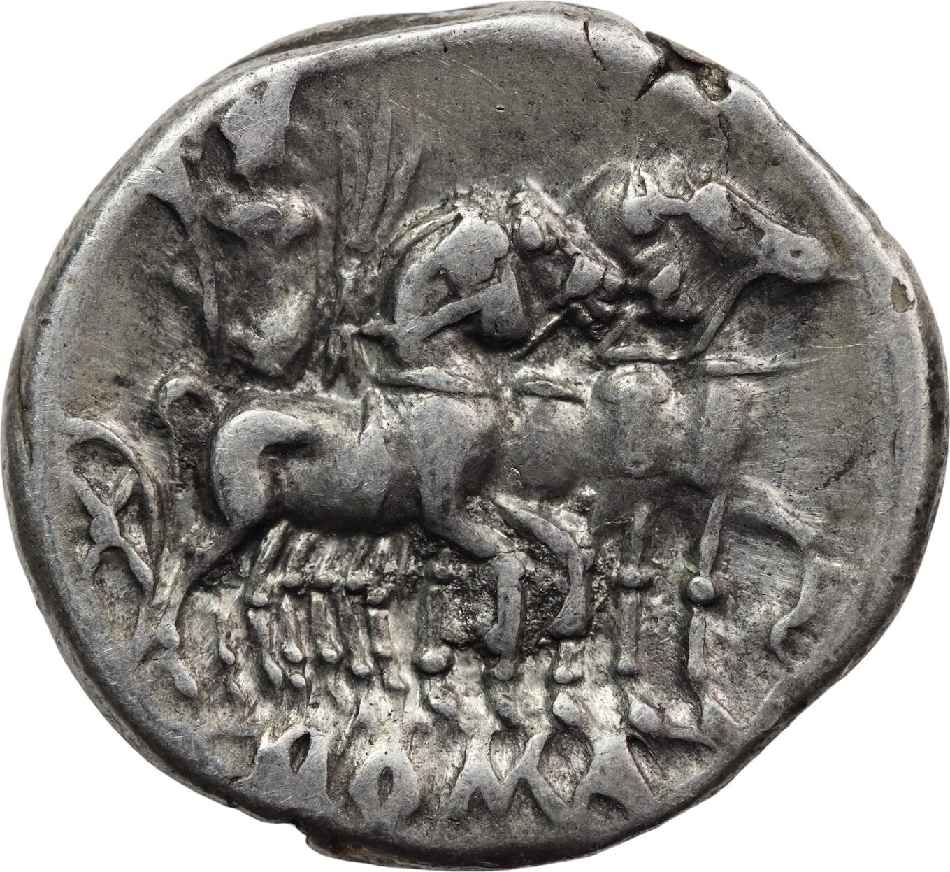 Roman Republic AR denarius BC 130 Q. Caecilius Metellus gFine-aVF | MA ...