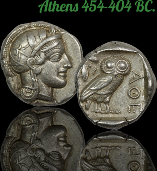 Greece Tetradrachm BC 454-404 Classical Owl - Owls | MA-Shops