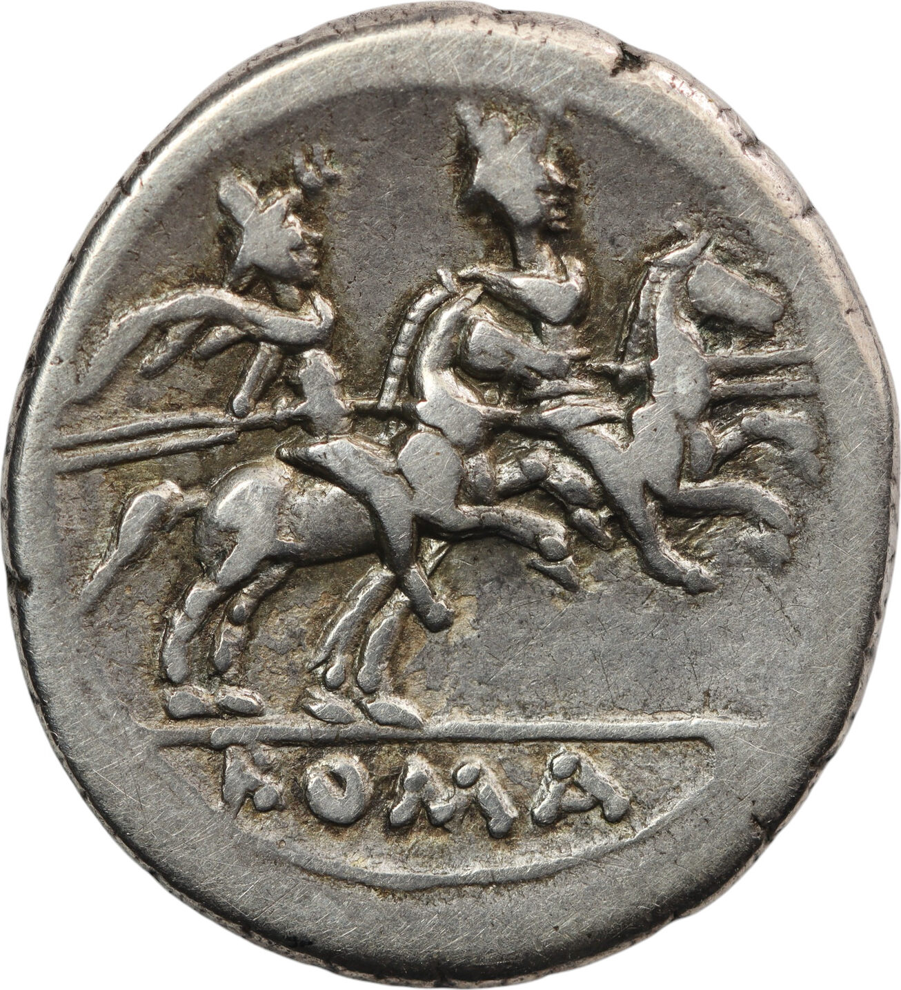 Italy Denarius 211-206 BC Roman Republic - Anonymous issue VF | MA-Shops