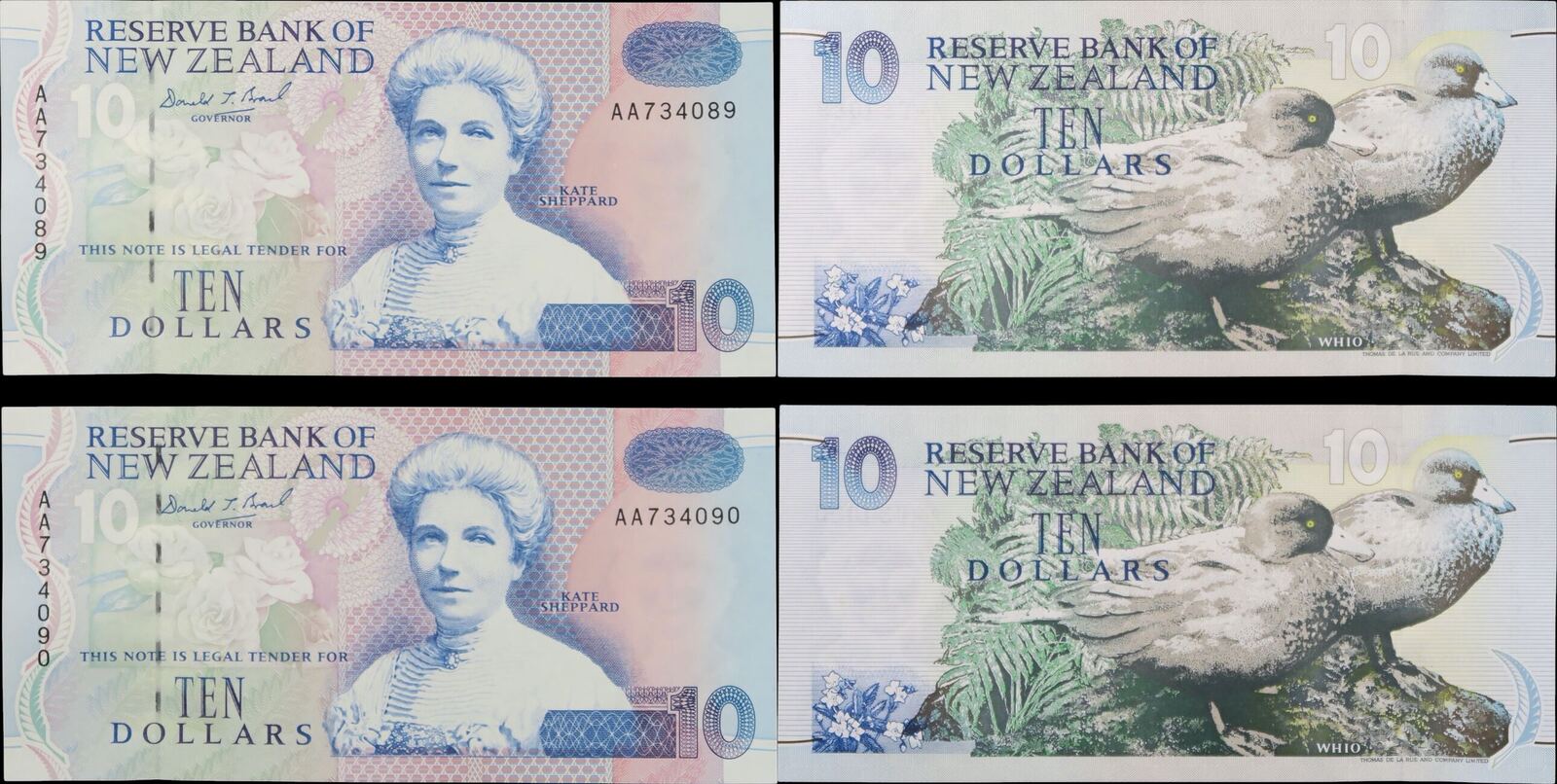 New Zealand 10 Dollars 1993 Kate Sheppard UNC | MA-Shops