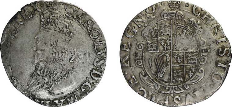 England Shilling 1635-6 Charles I Fine-VF | MA-Shops