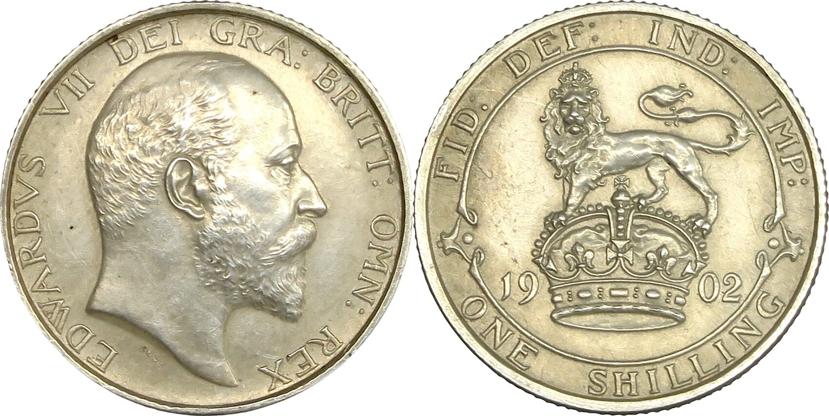 Great Britain Shilling 1902 Edward VII Matte Proof | MA-Shops
