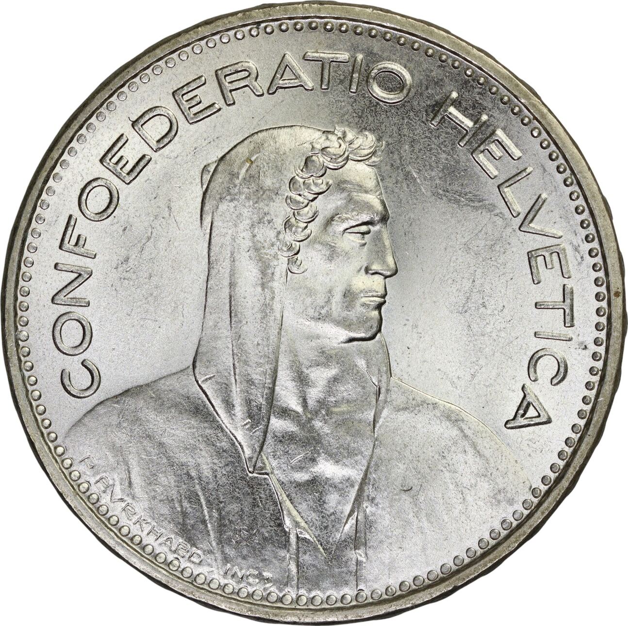 Switzerland 5 Francs 1965B Swiss Confederation. aUNC | MA-Shops