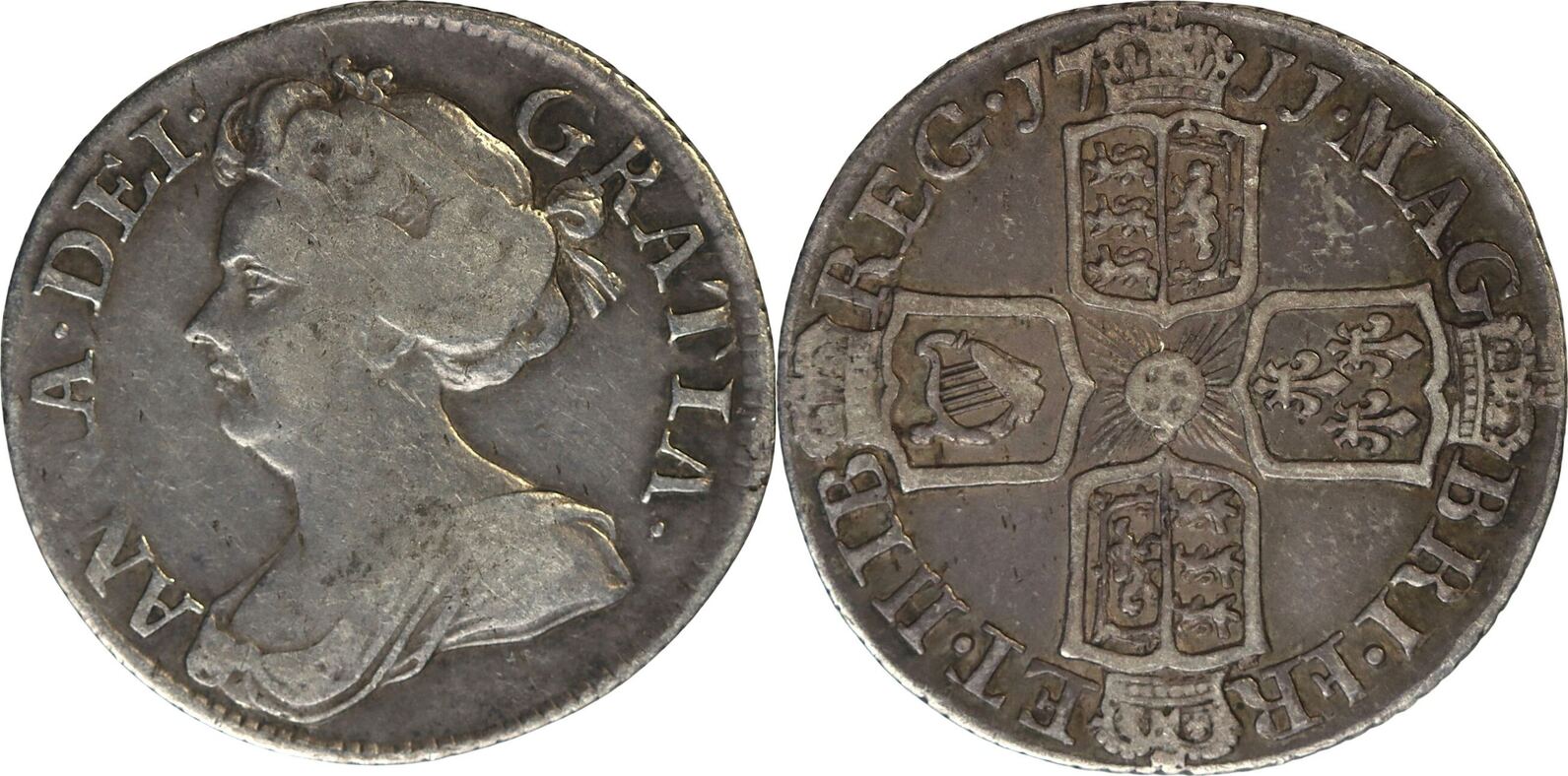 Great Britain Sixpence 1711 Queen Anne Fine | MA-Shops