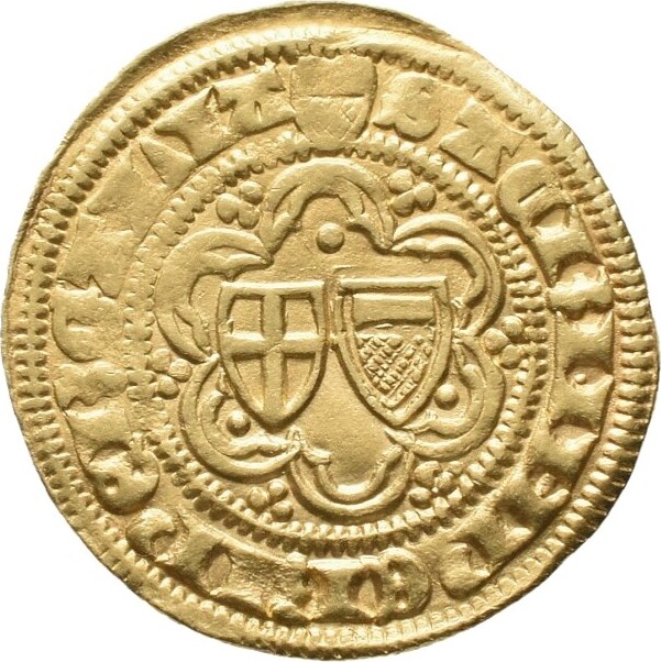 Trier Goldgulden o.J. (1382-1385) Koblenz. Kuno II. von Falkenstein 1362-1388. VF+ | MA-Shops